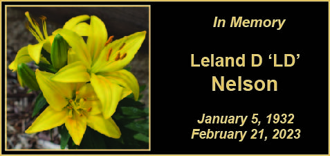 Death Notice – Leland D. ‘L.D.’ Nelson | Kiowa County Press - Eads ...