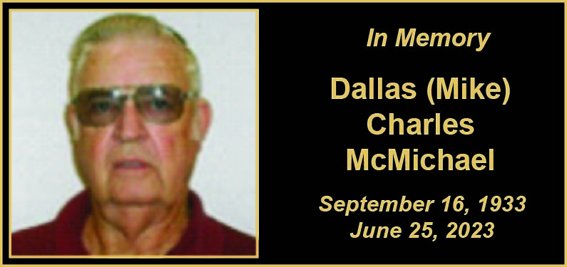 Obituary - Dallas ‘Mike’ Charles McMichael | Kiowa County Press - Eads ...