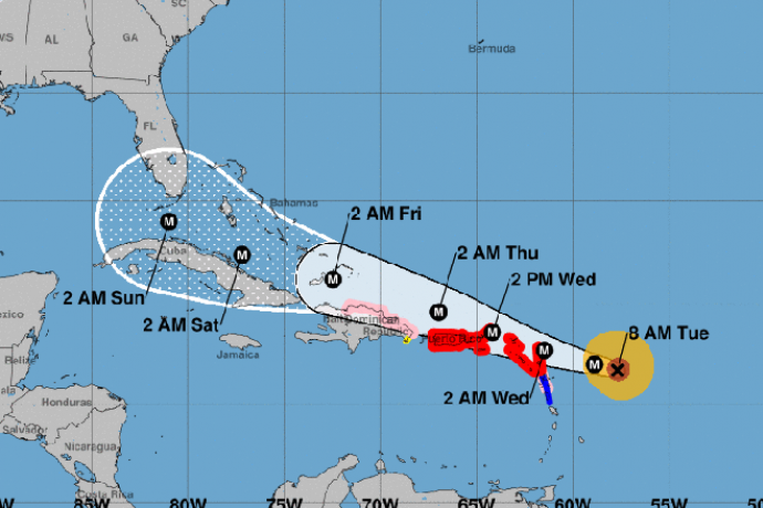 Hurricane Irma Reaches Category 5 – Continuing Toward US | Kiowa County ...